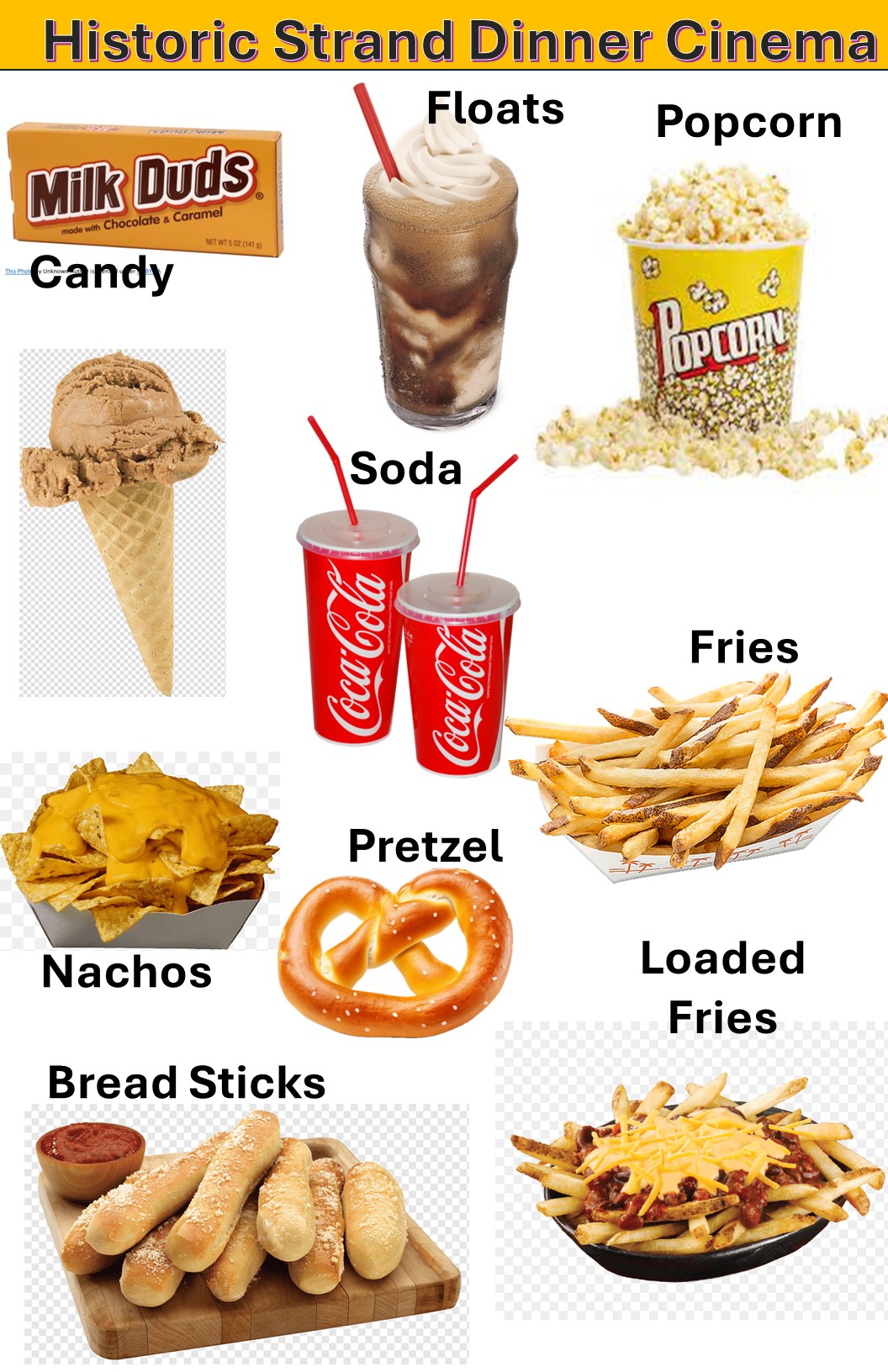 Strand Cinema Menu - Jesup Movies